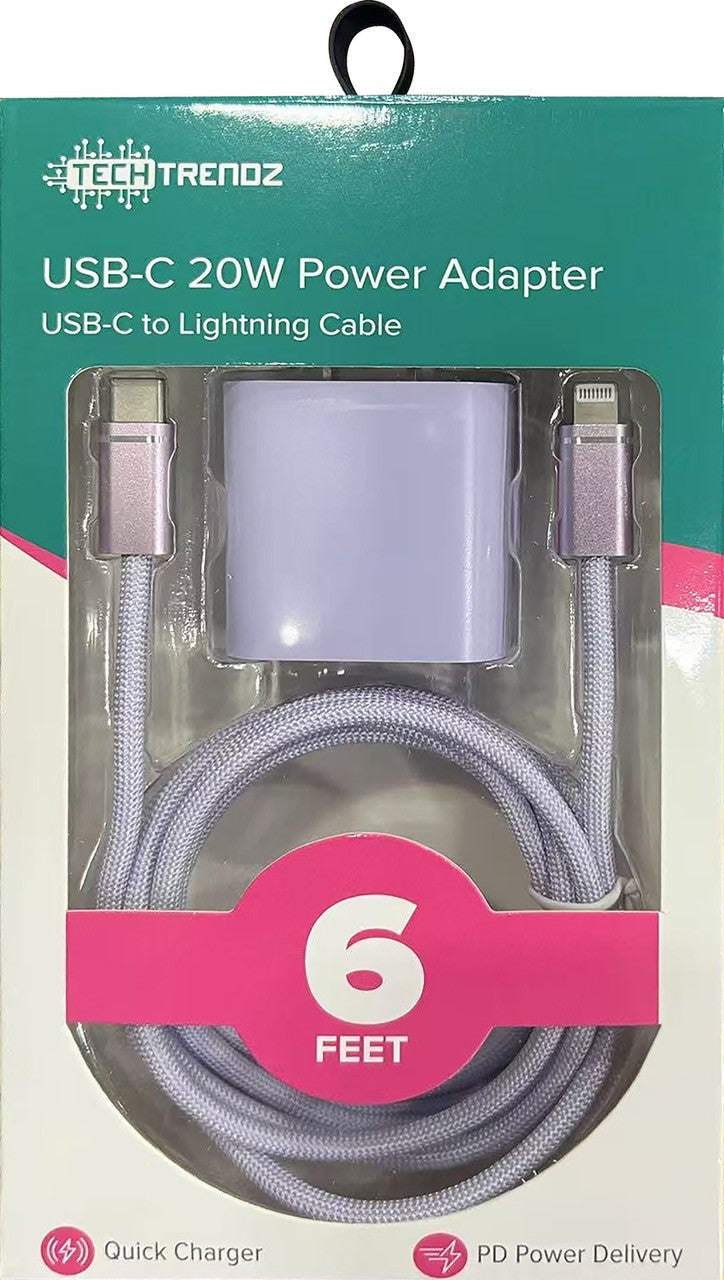 6ft. USBC to Lightning Fast Charging Set – MOCO Boutique
