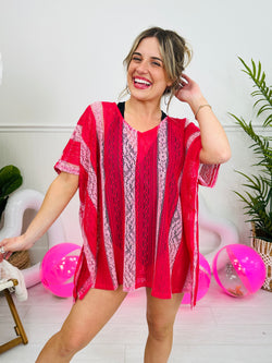 Sunkissed Lace Top In Fuchsia – MOCO Boutique