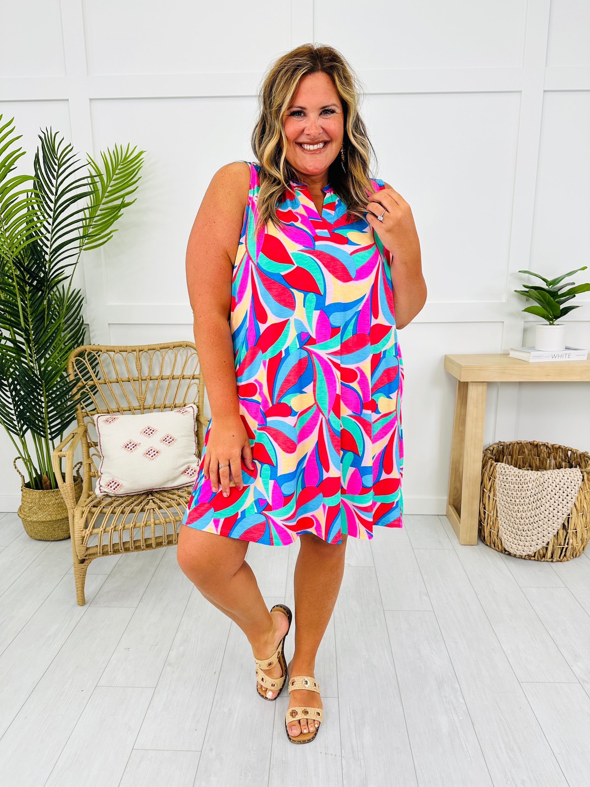 Palms And Plans Dress in Honolulu Print – MOCO Boutique