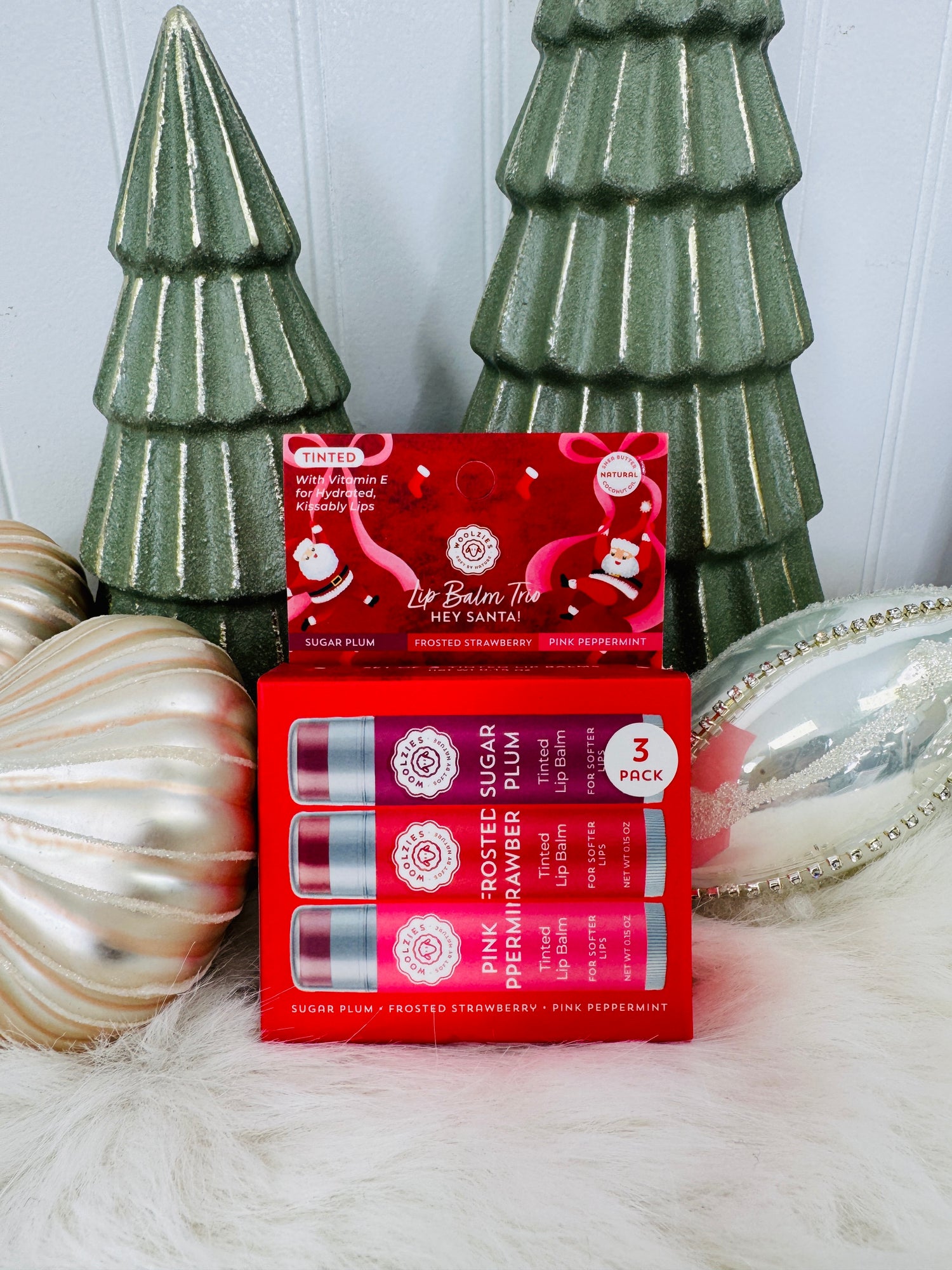Hey Santa Tinted Lip Balm Trio – MOCO Boutique