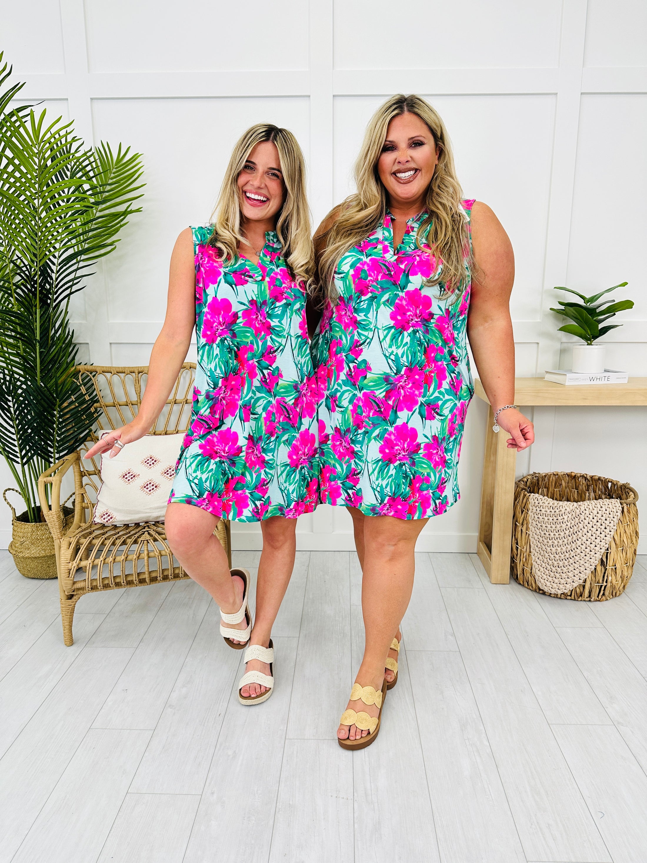 Palms and Plans Dress in St. Thomas Print – MOCO Boutique