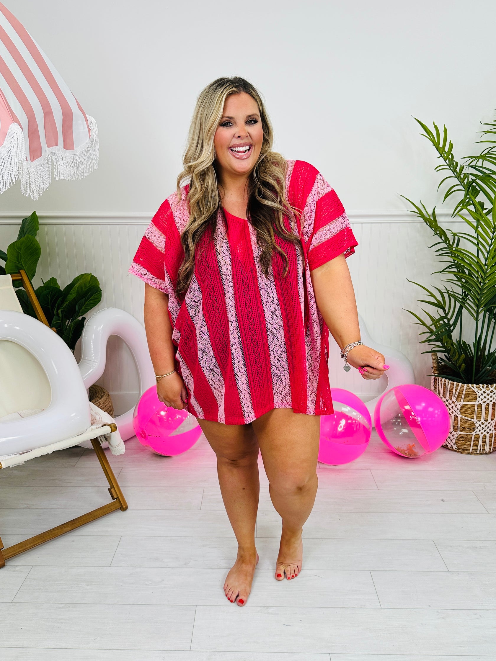 Sunkissed Lace Top In Fuchsia – MOCO Boutique