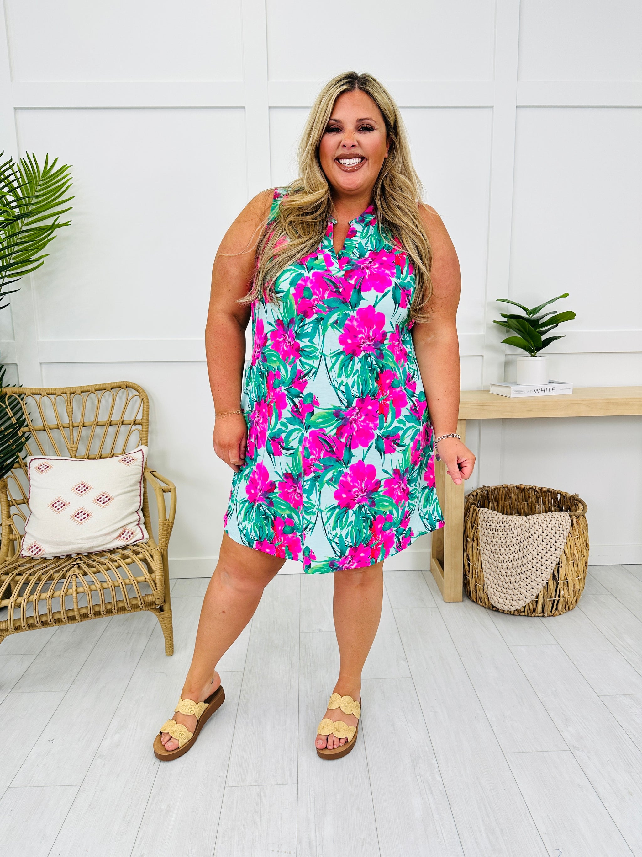 Palms and Plans Dress in St. Thomas Print – MOCO Boutique